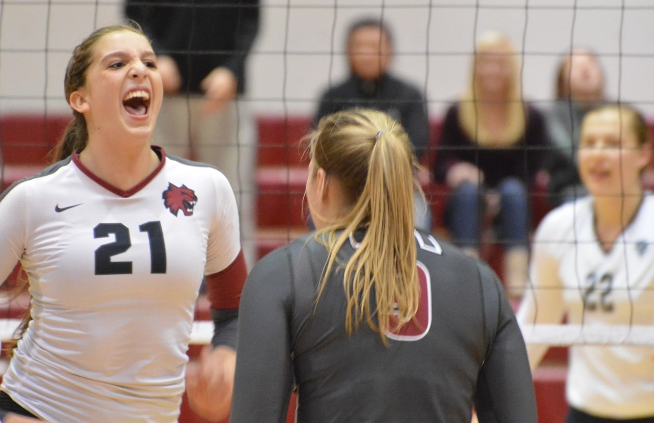 Volleyball Hosts Saints and Falcons in GNAC Matches - Central ...