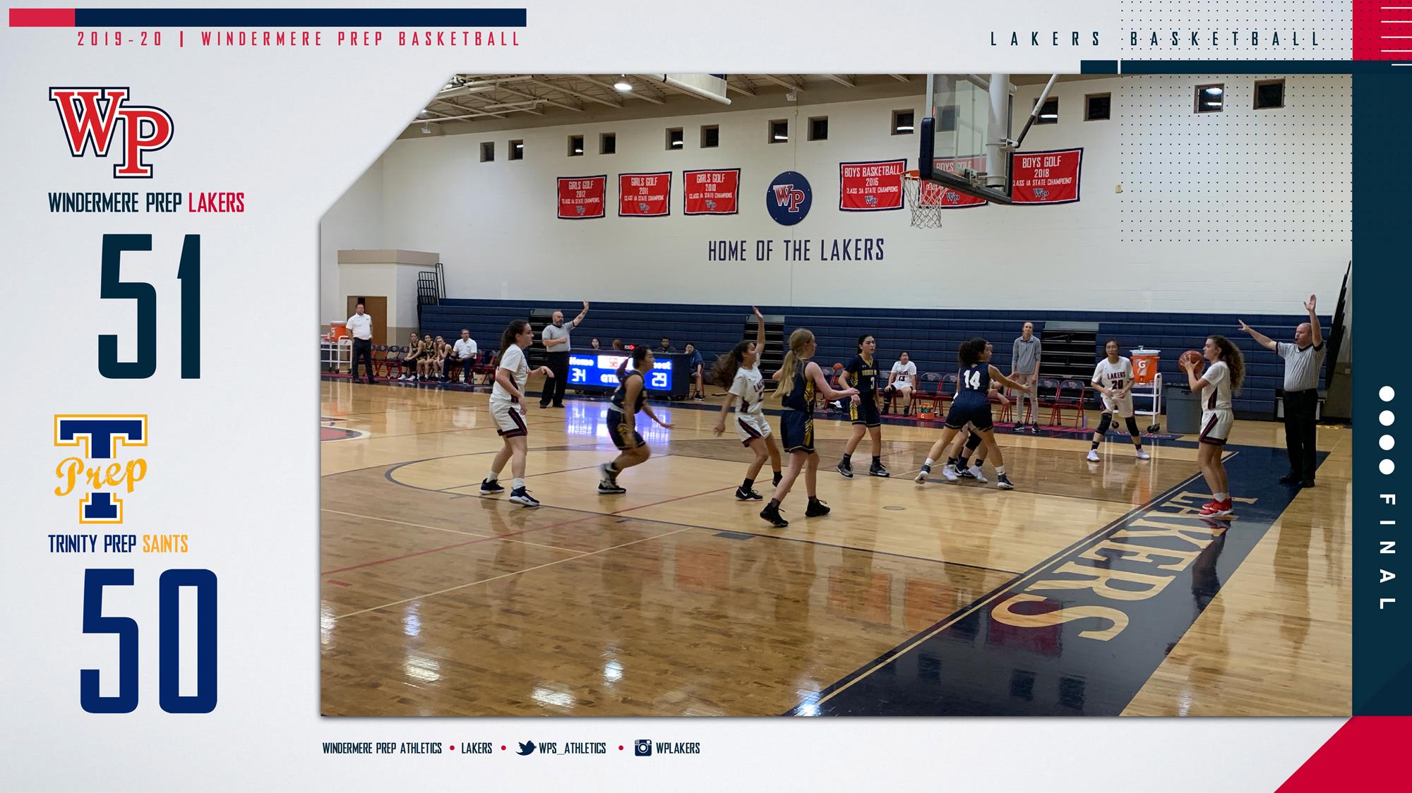 Girls' Basketball Escapes with 51-50 Win - Windermere Prep