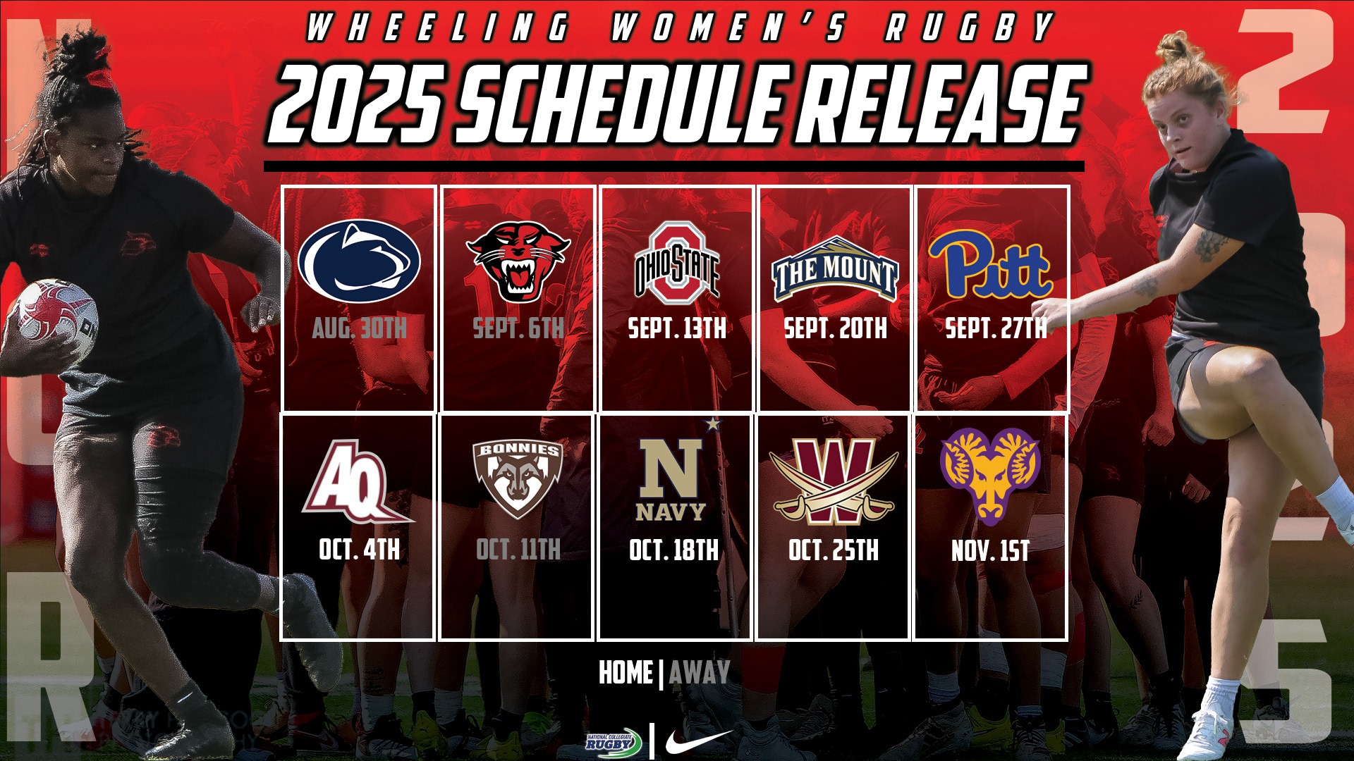 Wheeling Women’s Rugby Places Seven on NCR Scholastic All-Americans ...