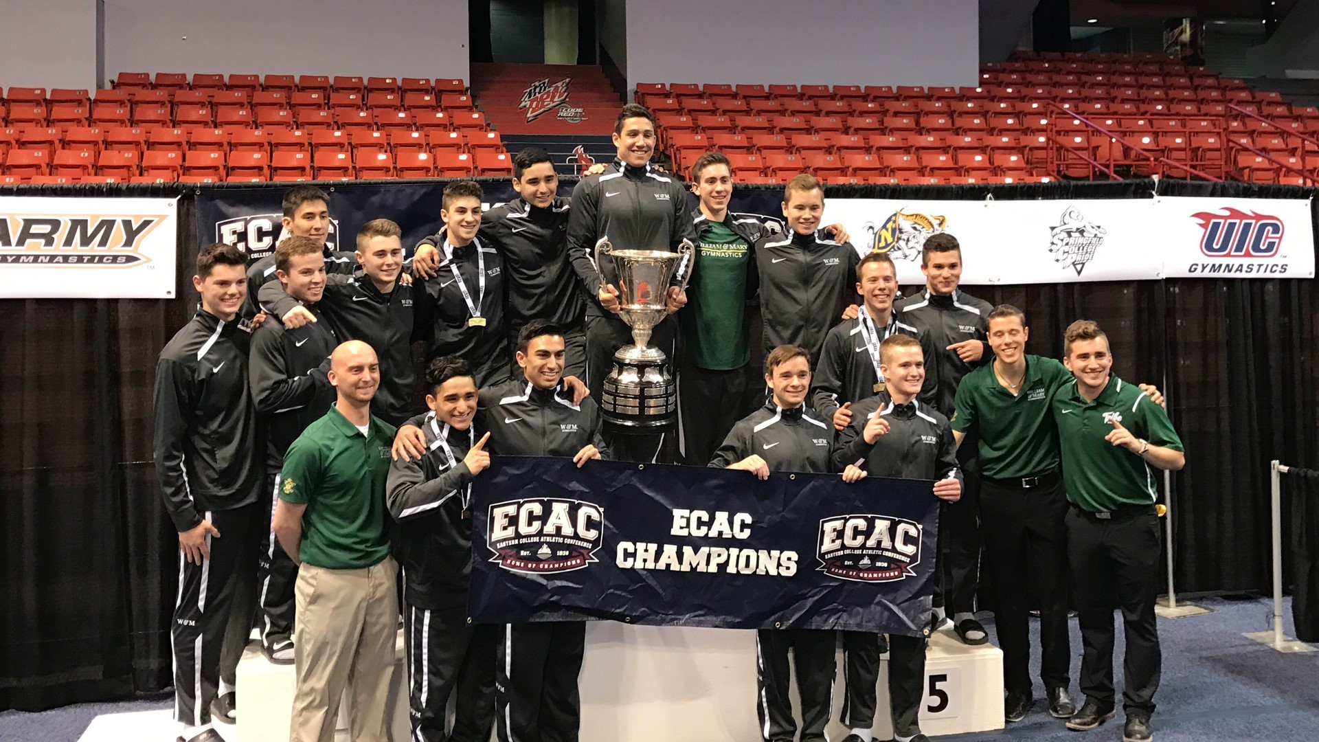 Tribe Men’s Gymnastics Wins ECAC Championship - William & Mary Athletics