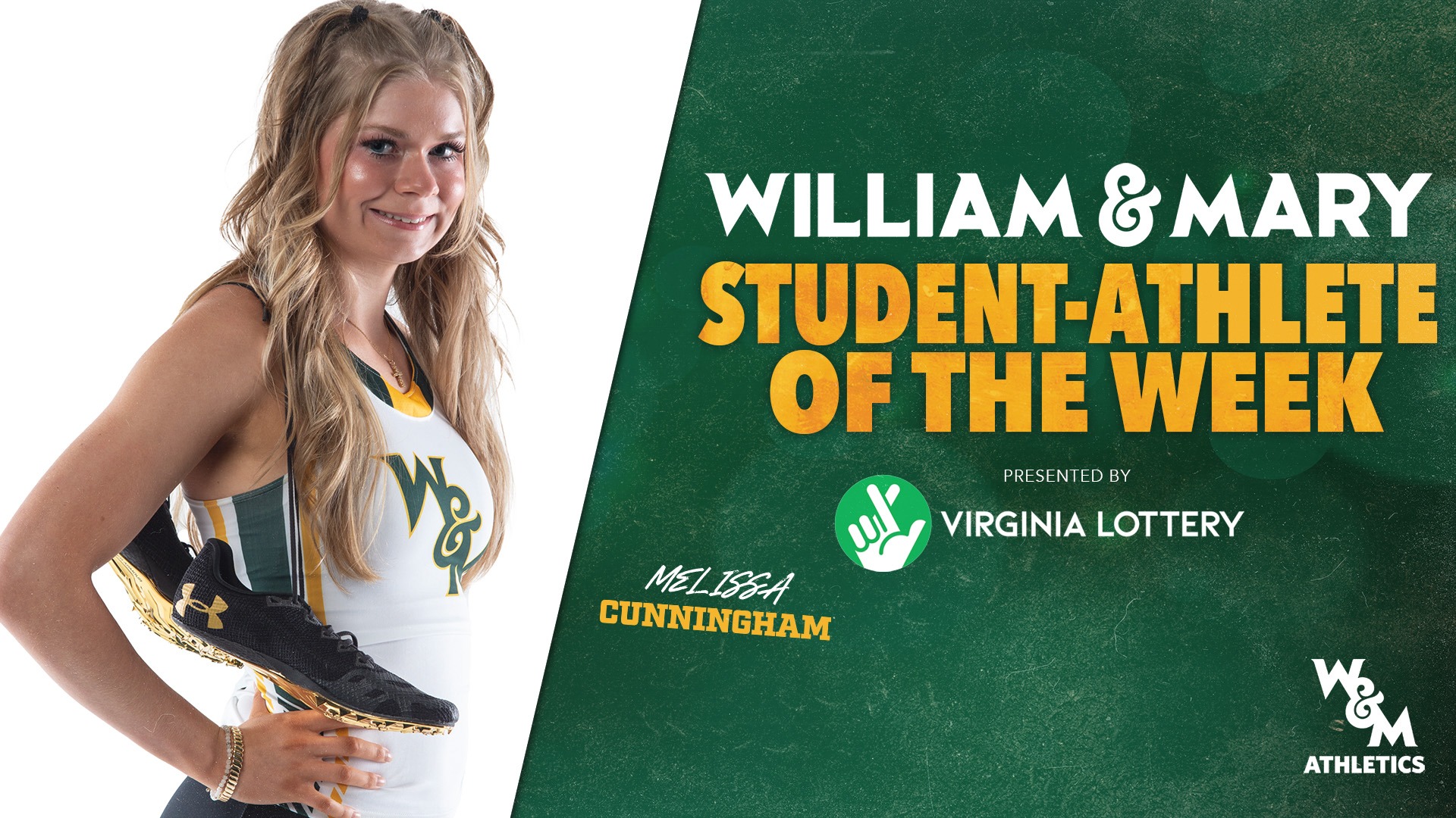 Melissa Cunningham Named the W&M Student-Athlete of the Week Presented ...