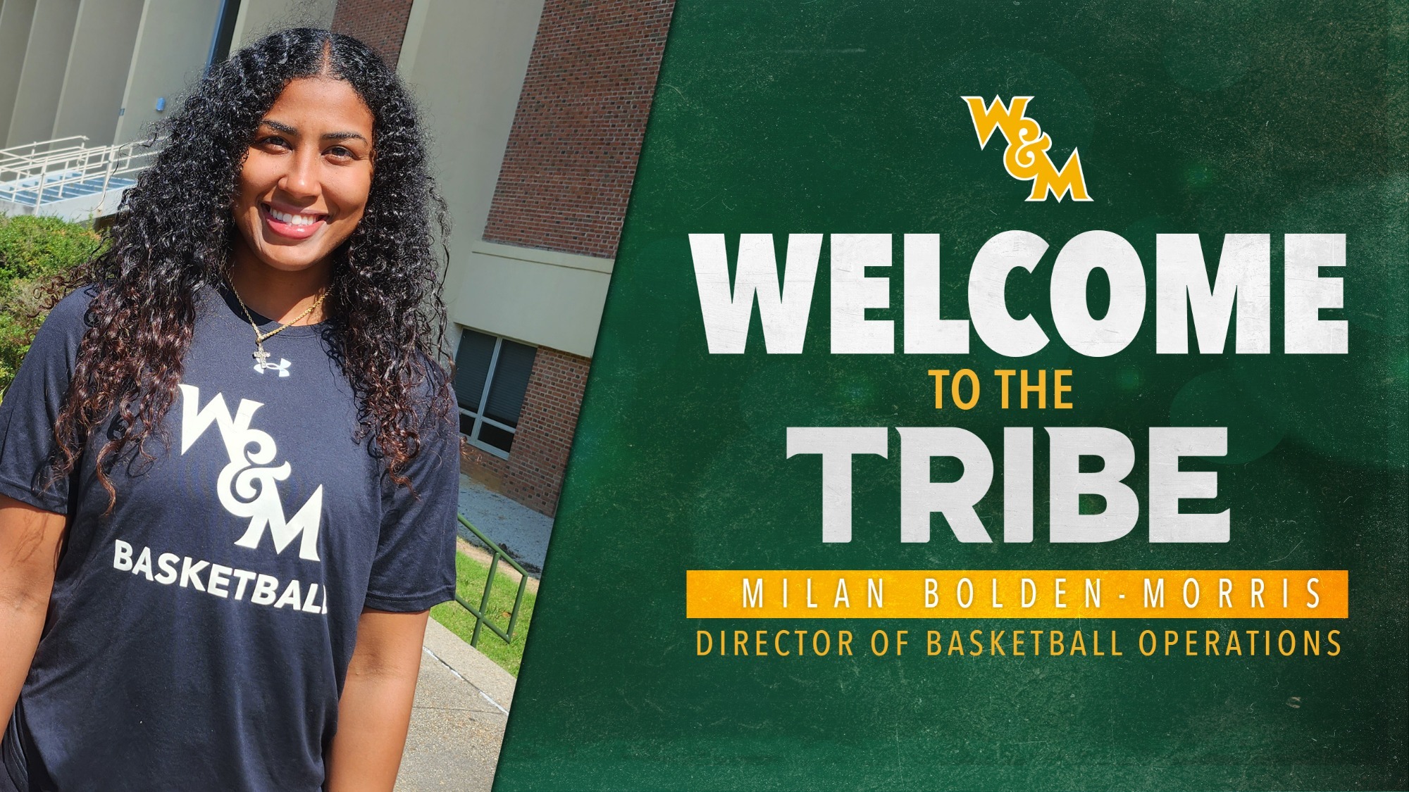 Bolden-Morris Joins Women's Basketball Staff - William & Mary Athletics