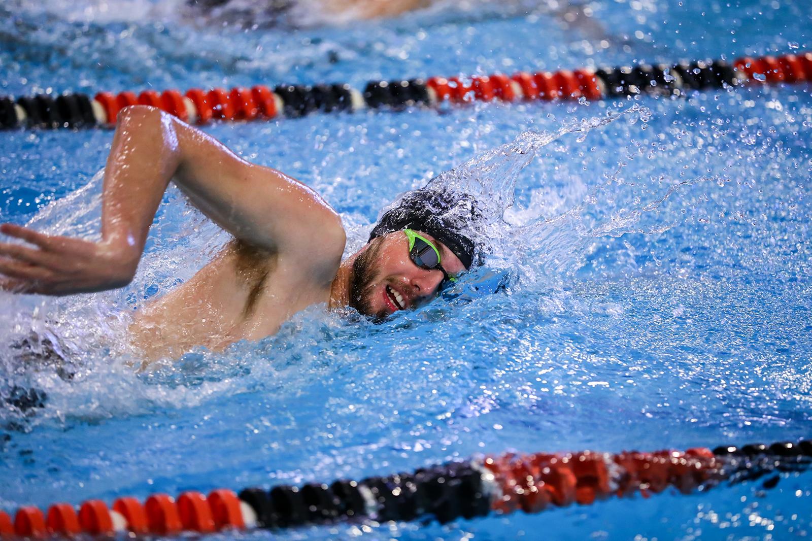 Sharkey is a Triple Winner, but Men's Swimming and Diving Drops ...