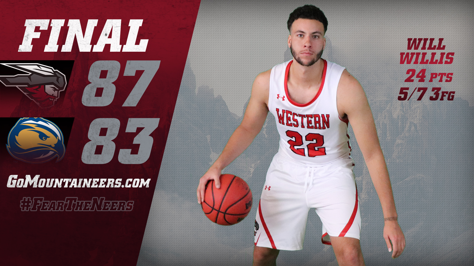 Will Willis - 2021-22 - Men's Basketball - Western Colorado University ...