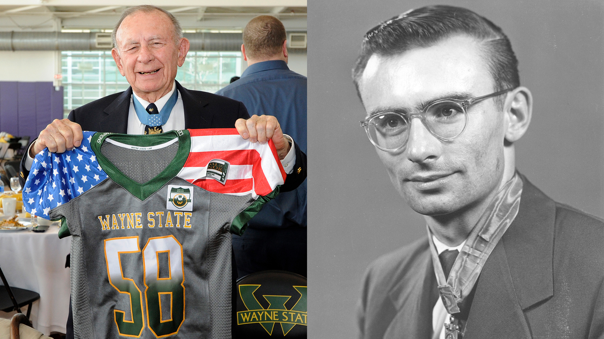 Medal of Honor Recipient Robert E. Simanek Recognized At WSU Athletics ...