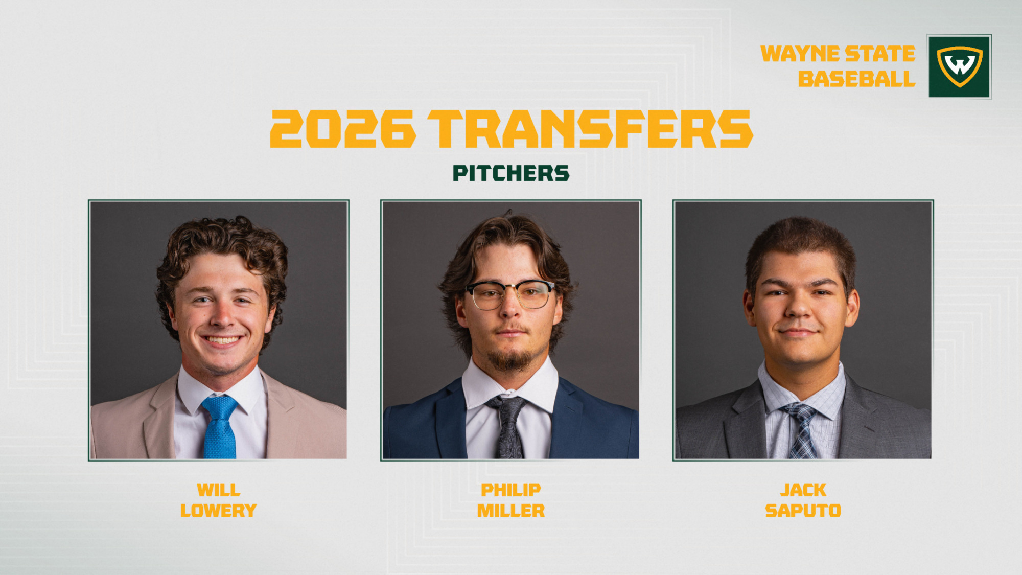 Baseball Adds Two Transfer Position Players - Wayne State University ...
