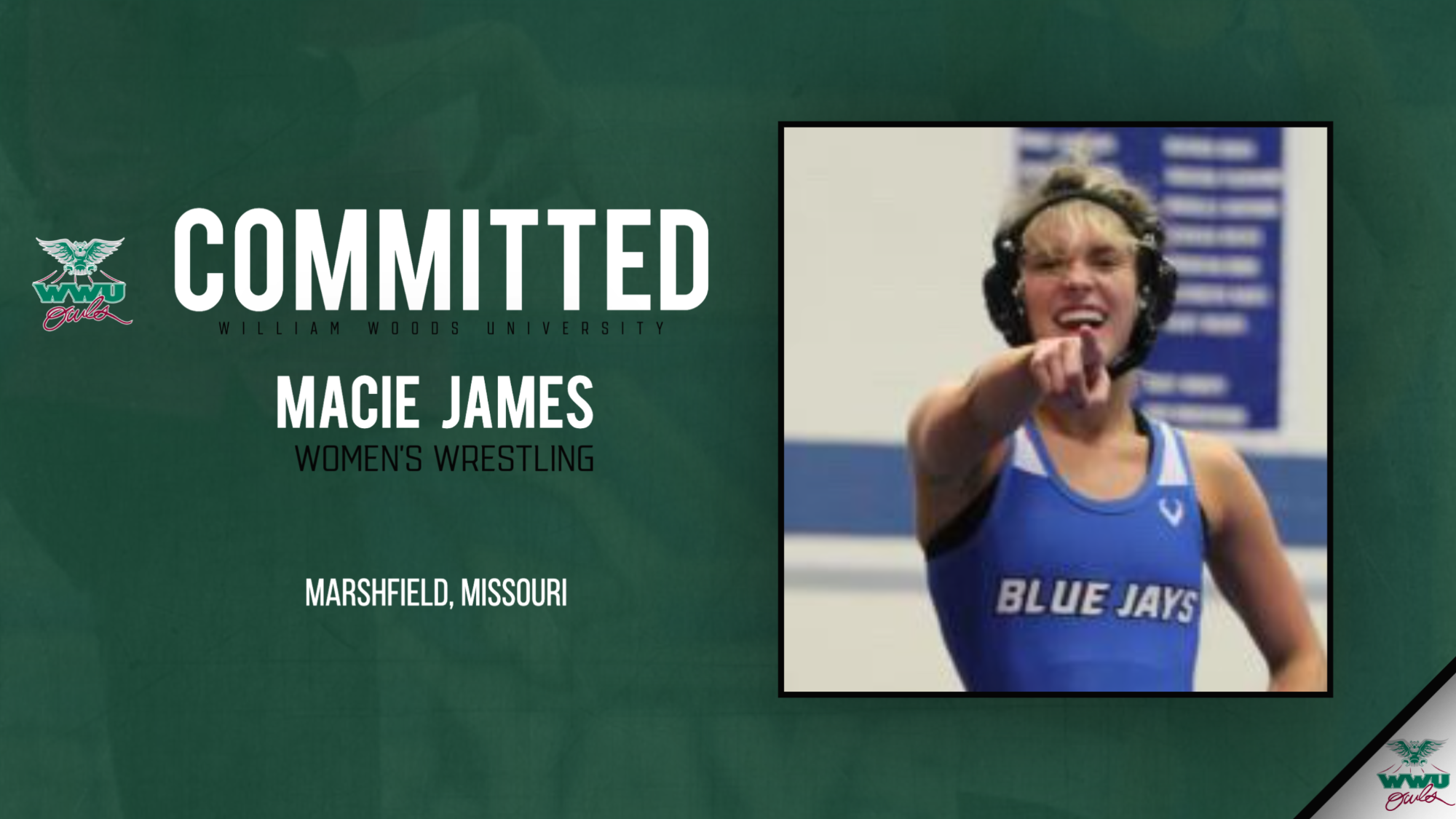 Macie James Signs with WWU Wrestling - William Woods University Athletics