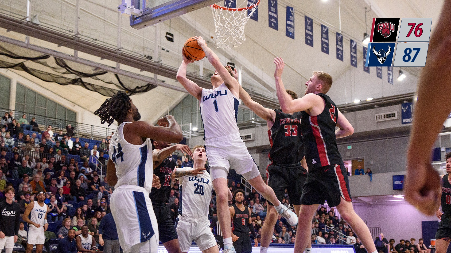 Vikings Defeat CWU 87-76 on Senior Night - Western Washington ...