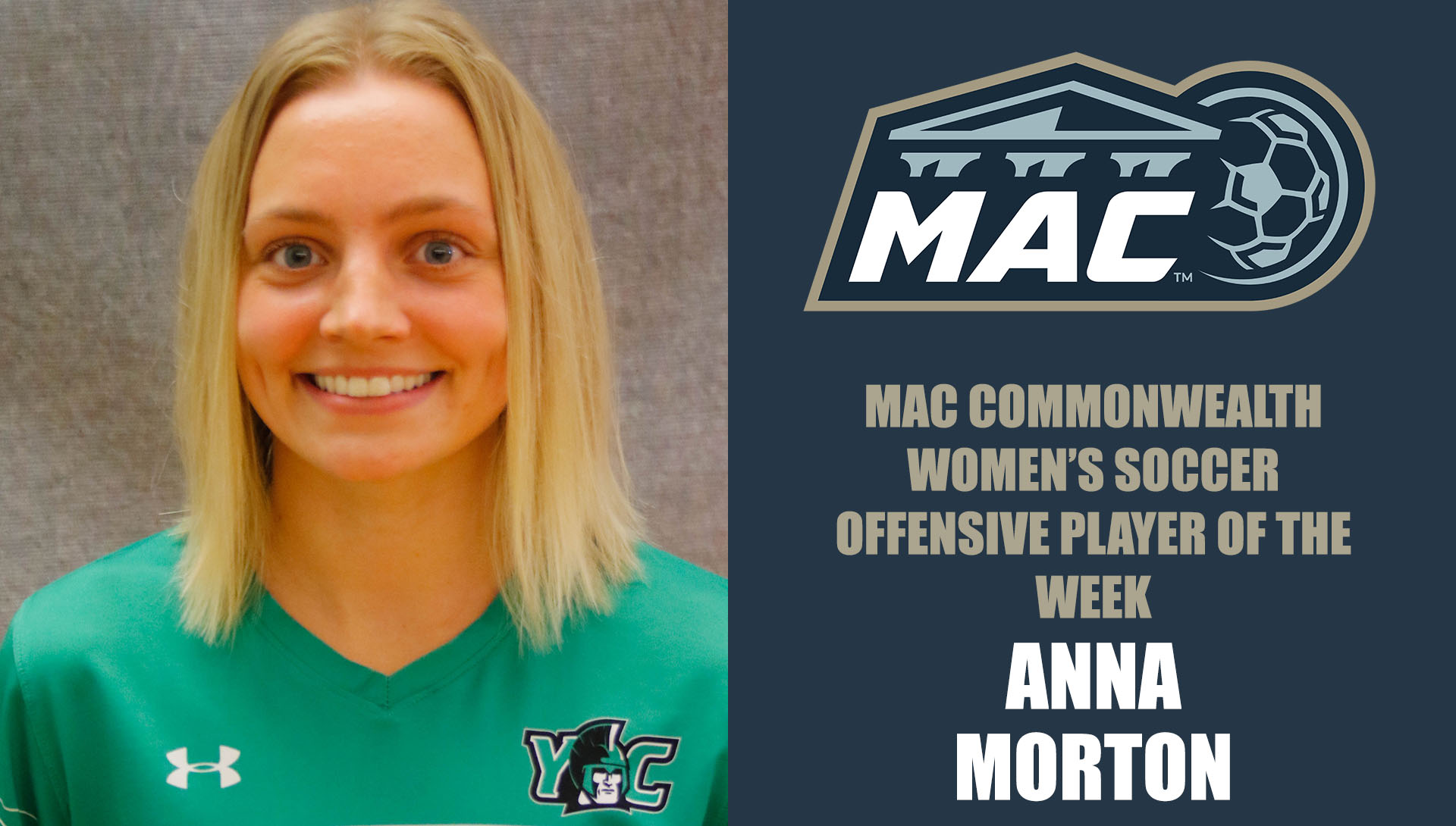 Anna Morton Named the MAC Commonwealth Offensive Player of the Week ...