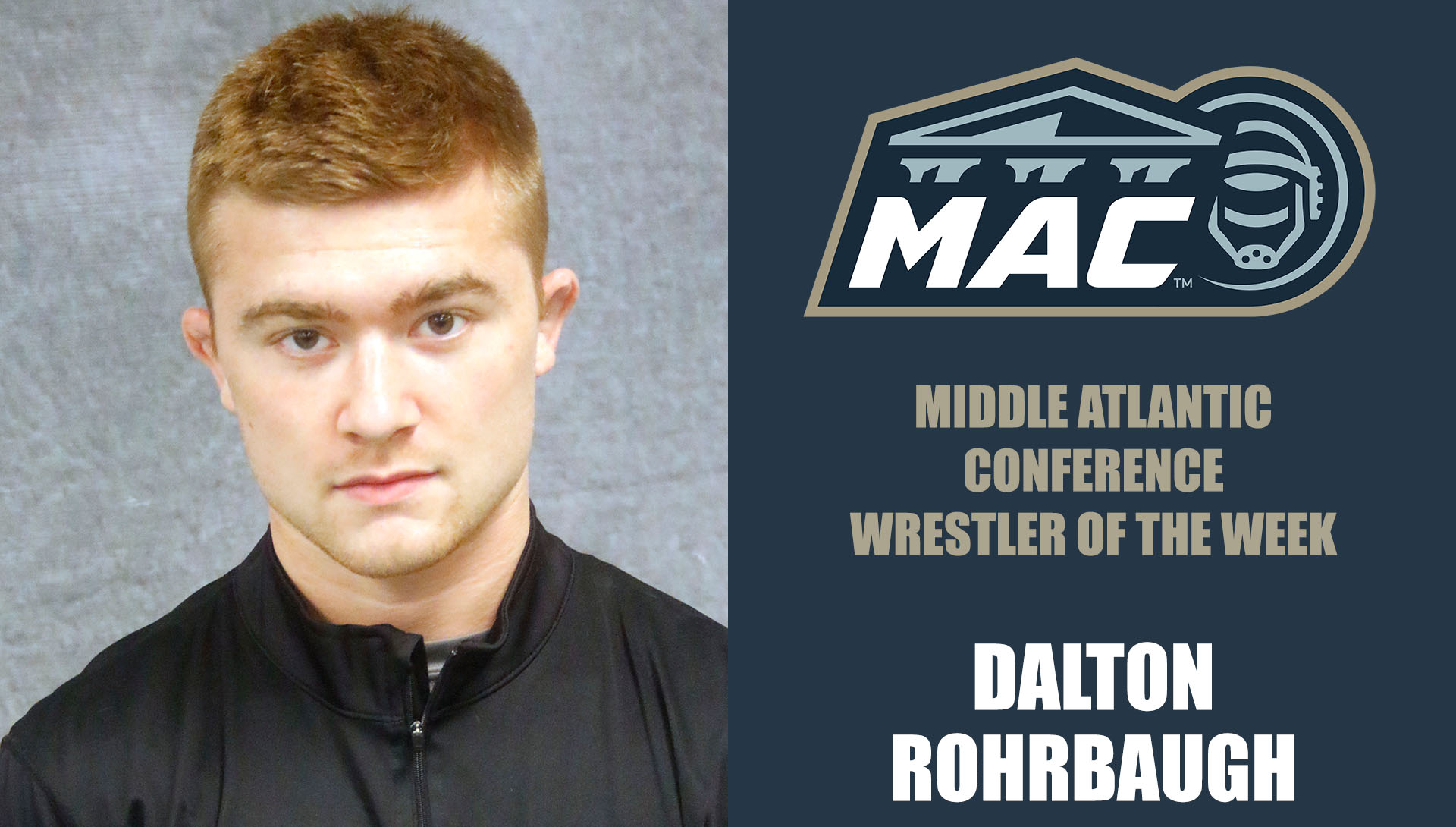 Rohrbaugh named the MAC Wrestler of the Week - York College of Pennsylvania