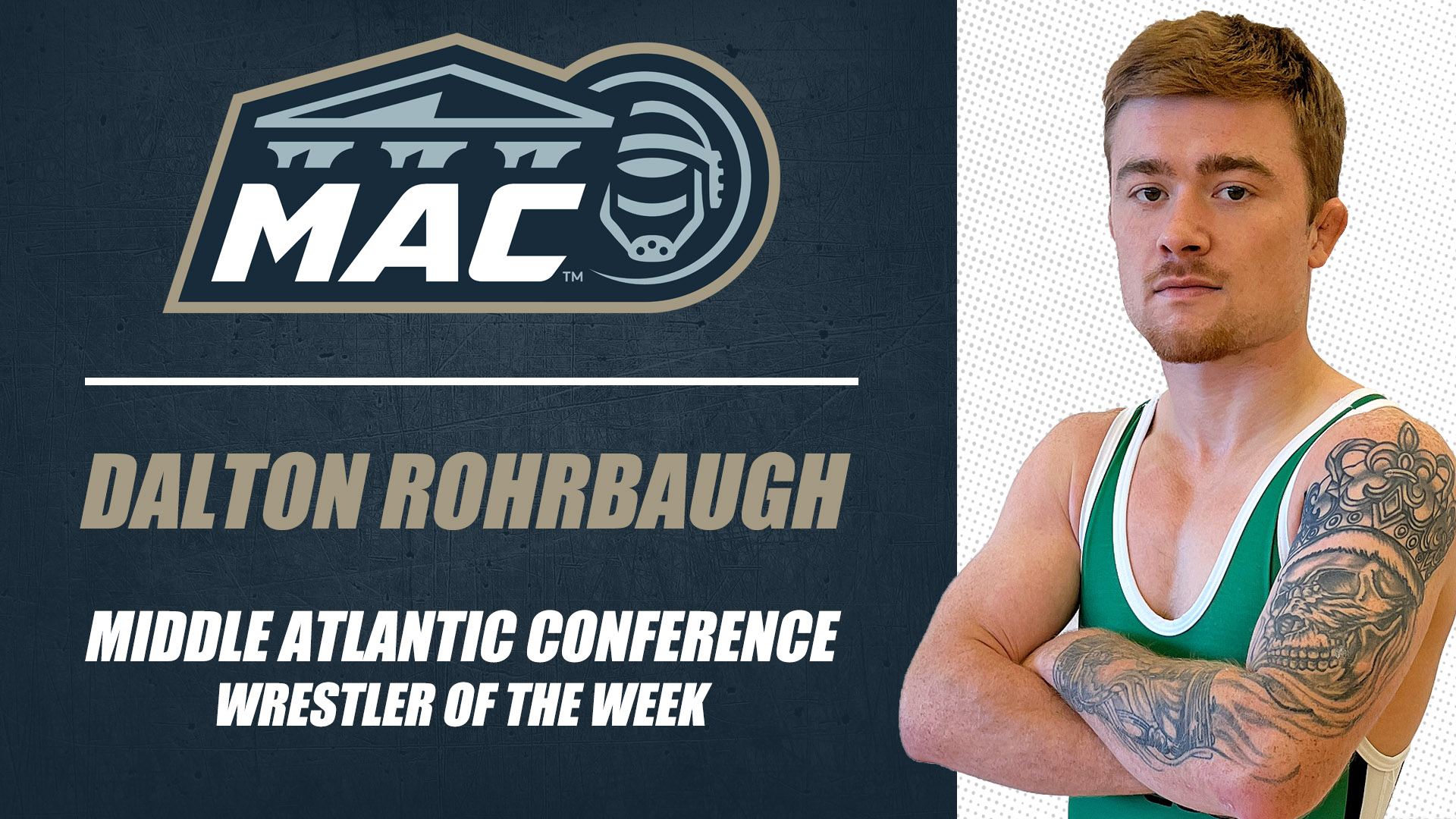 Rohrbaugh Named MAC Wrestler of the Week - York College of Pennsylvania