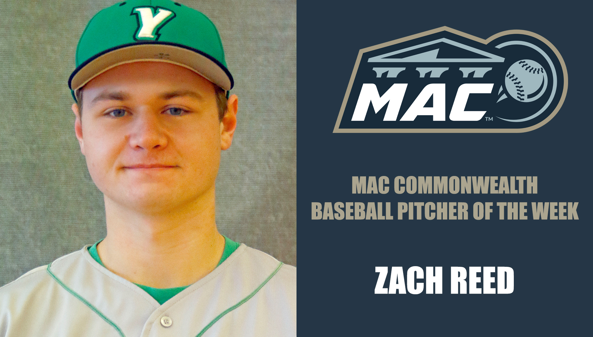 Reed Tabbed Commonwealth Pitcher of the Week - York College of Pennsylvania