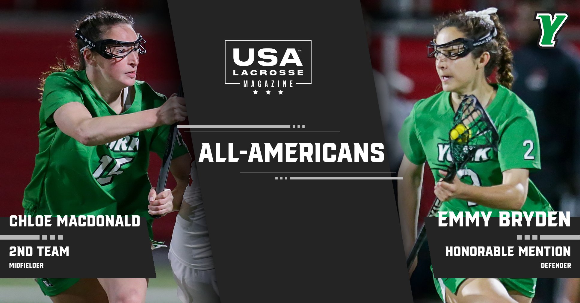 MacDonald, Bryden Dubbed All-Americans by USA Lacrosse - York College ...
