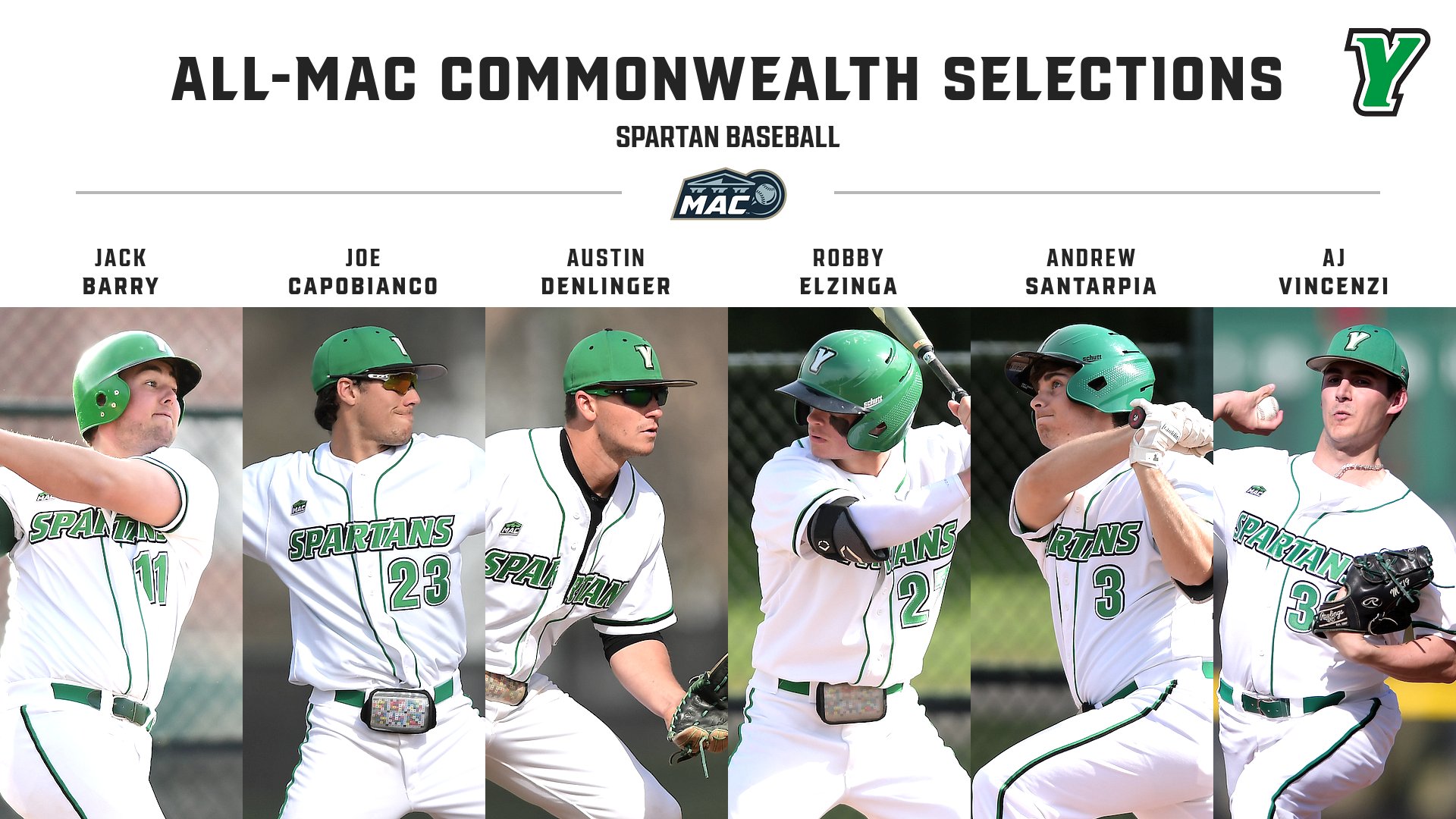 Six Spartans Named to All-MAC Commonwealth Baseball Team - York College ...