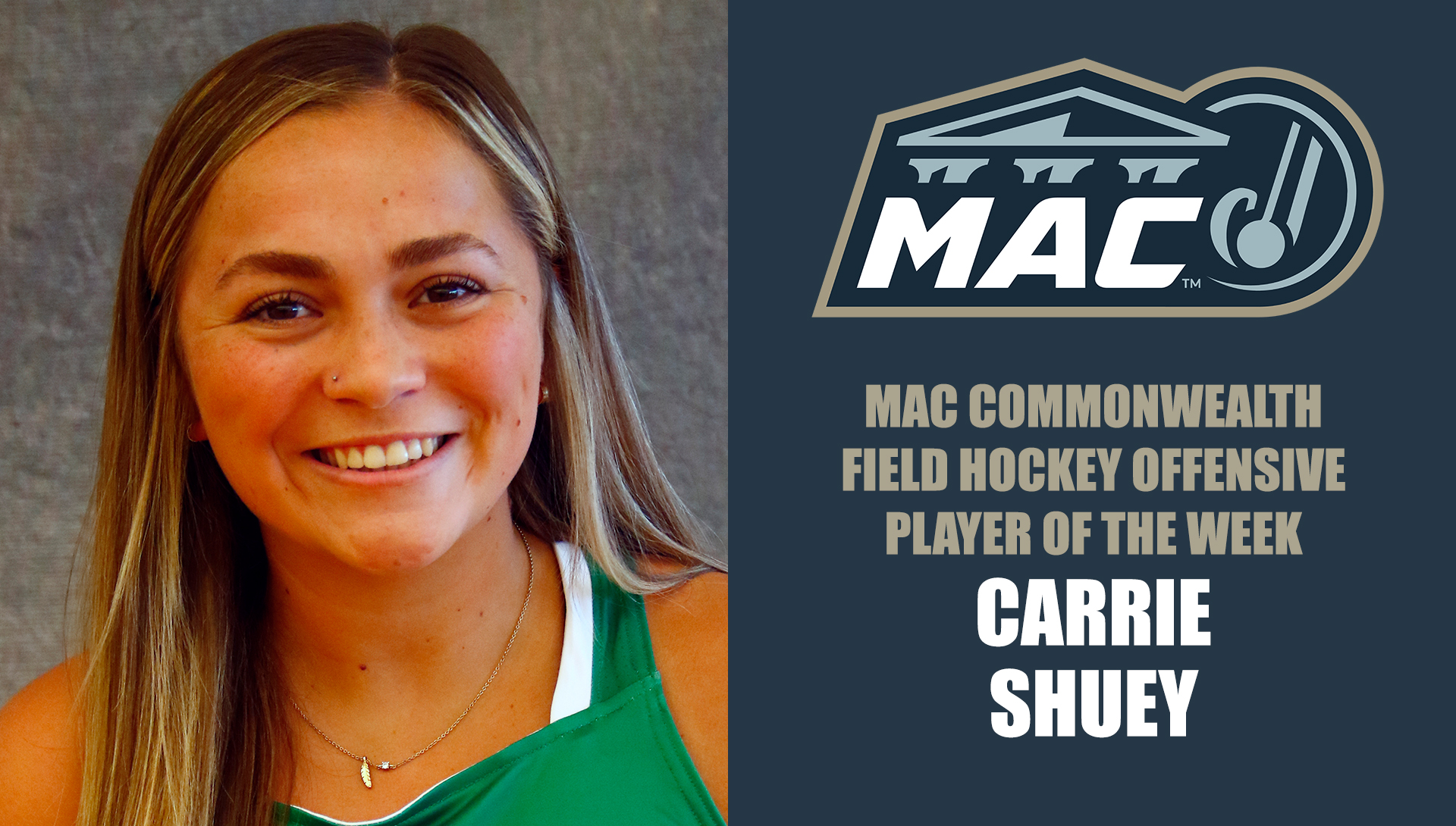 Carrie Shuey Named the Commonwealth Offensive Player of the Week - York ...