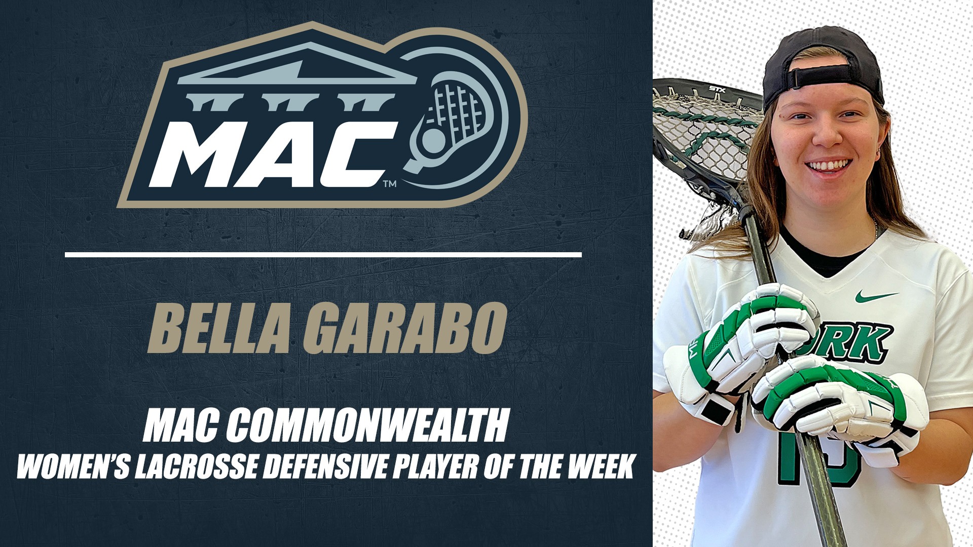 Garabo Garners Fourth-Straight MAC Weekly Honor - York College of ...
