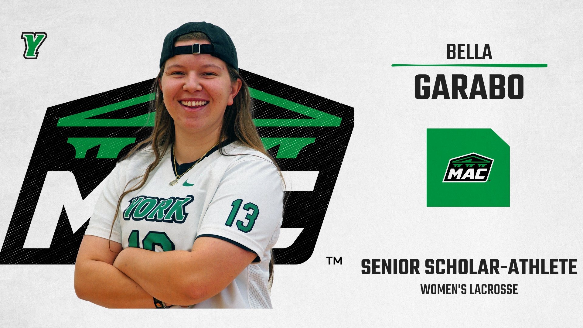 Garabo Named the MAC Women's Lacrosse Senior Scholar Athlete - York ...