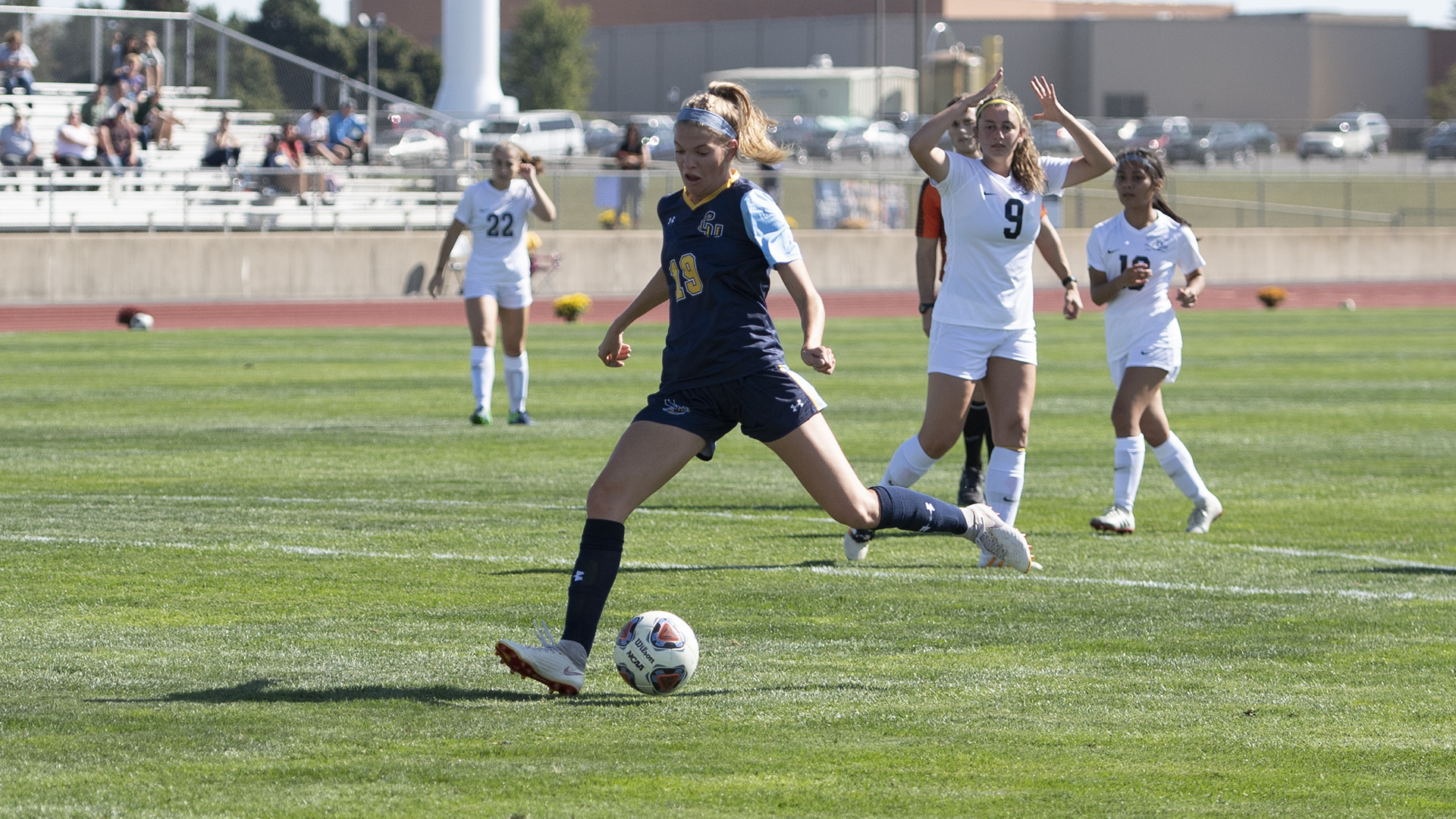 Offense explodes in 5-0 Homecoming victory - Cedarville University ...