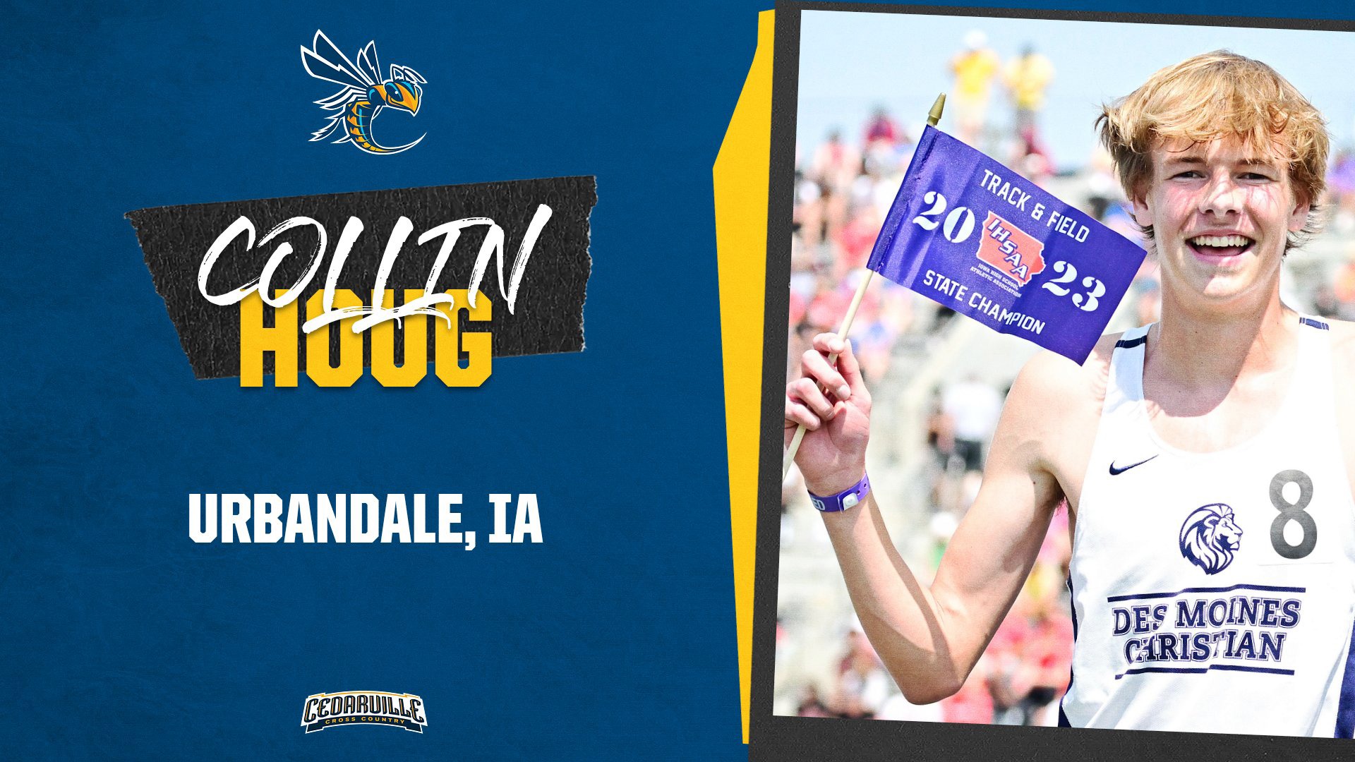 Talented distance runner signs with Yellow Jackets - Cedarville ...