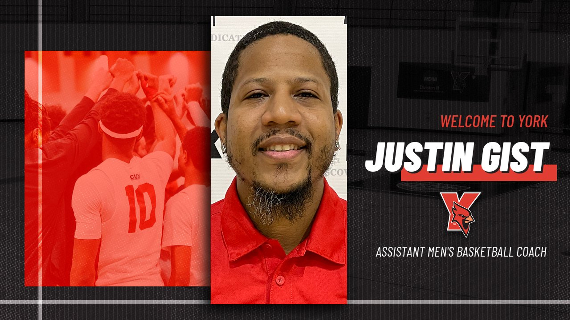 Justin Gist named men’s basketball assistant coach - York College Athletics