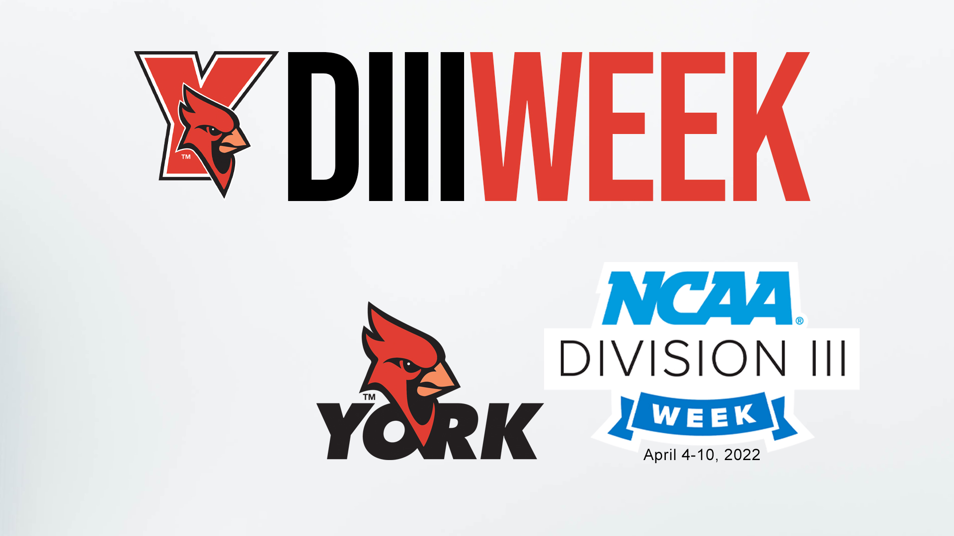 Celebrate NCAA Division III Week (Apr. 4-10) with - York College Athletics