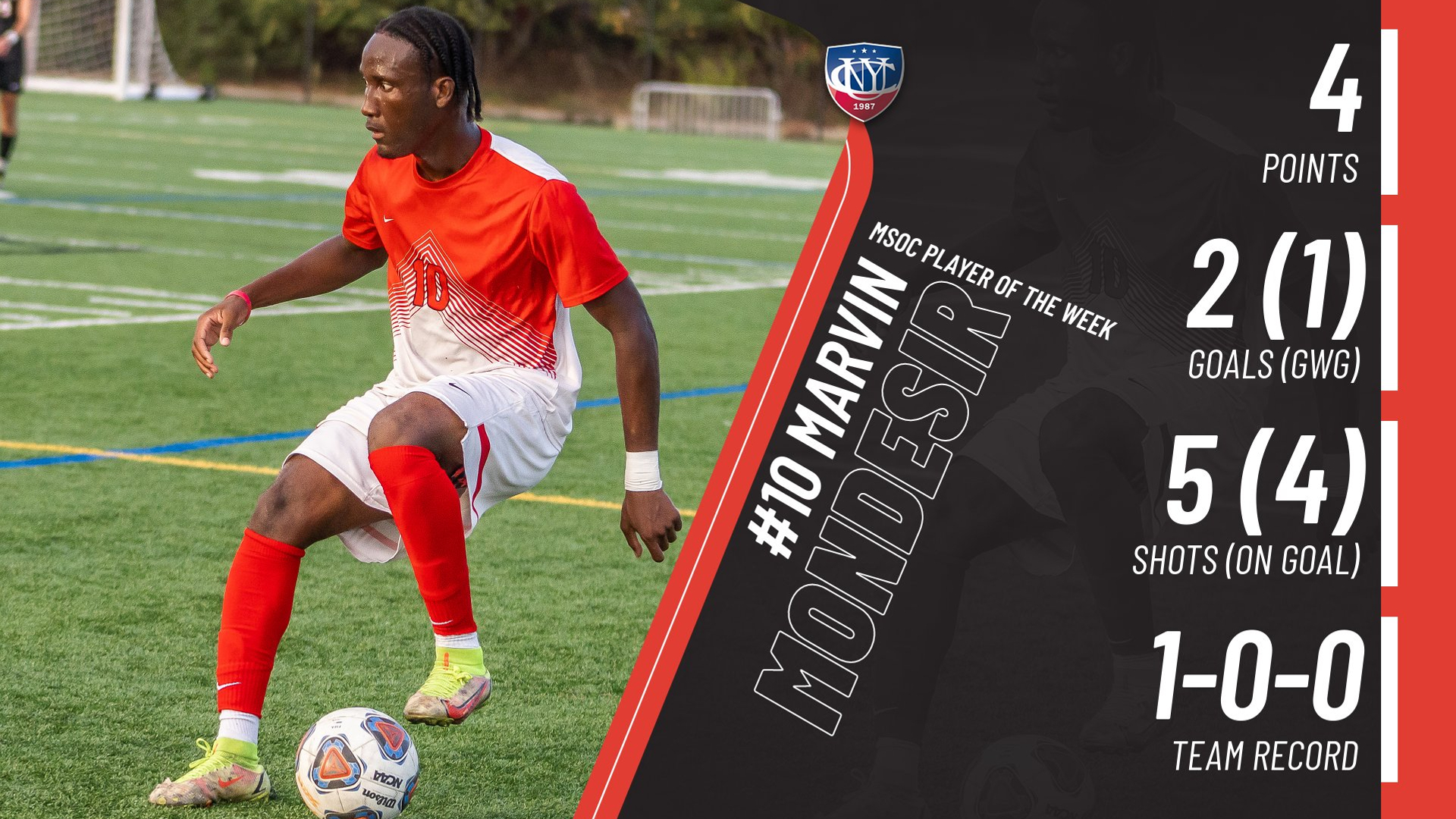 Marvin Mondesir - Men's Soccer - York College Athletics