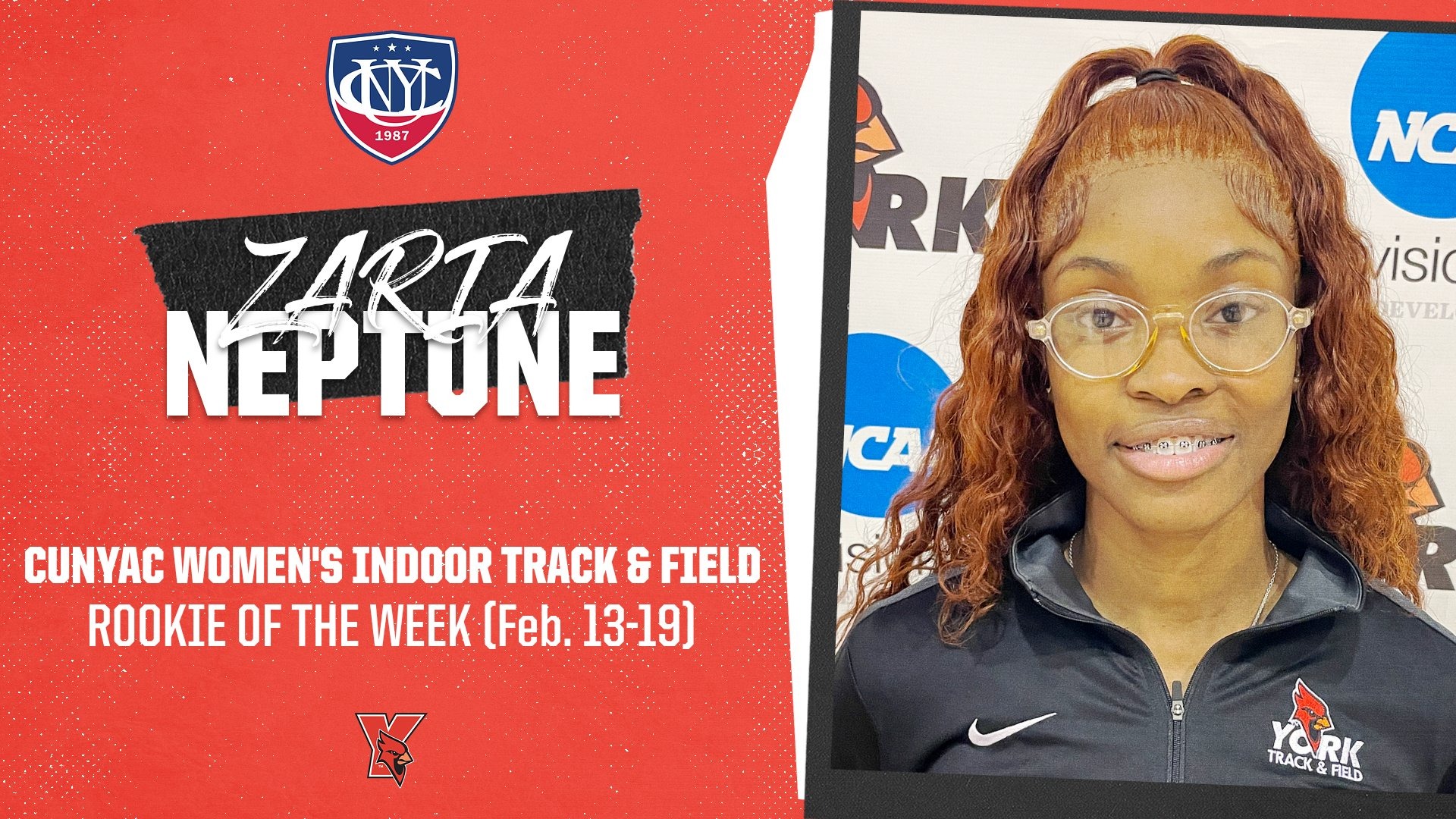 Zaria Neptune - Women's Track & Field - York College Athletics