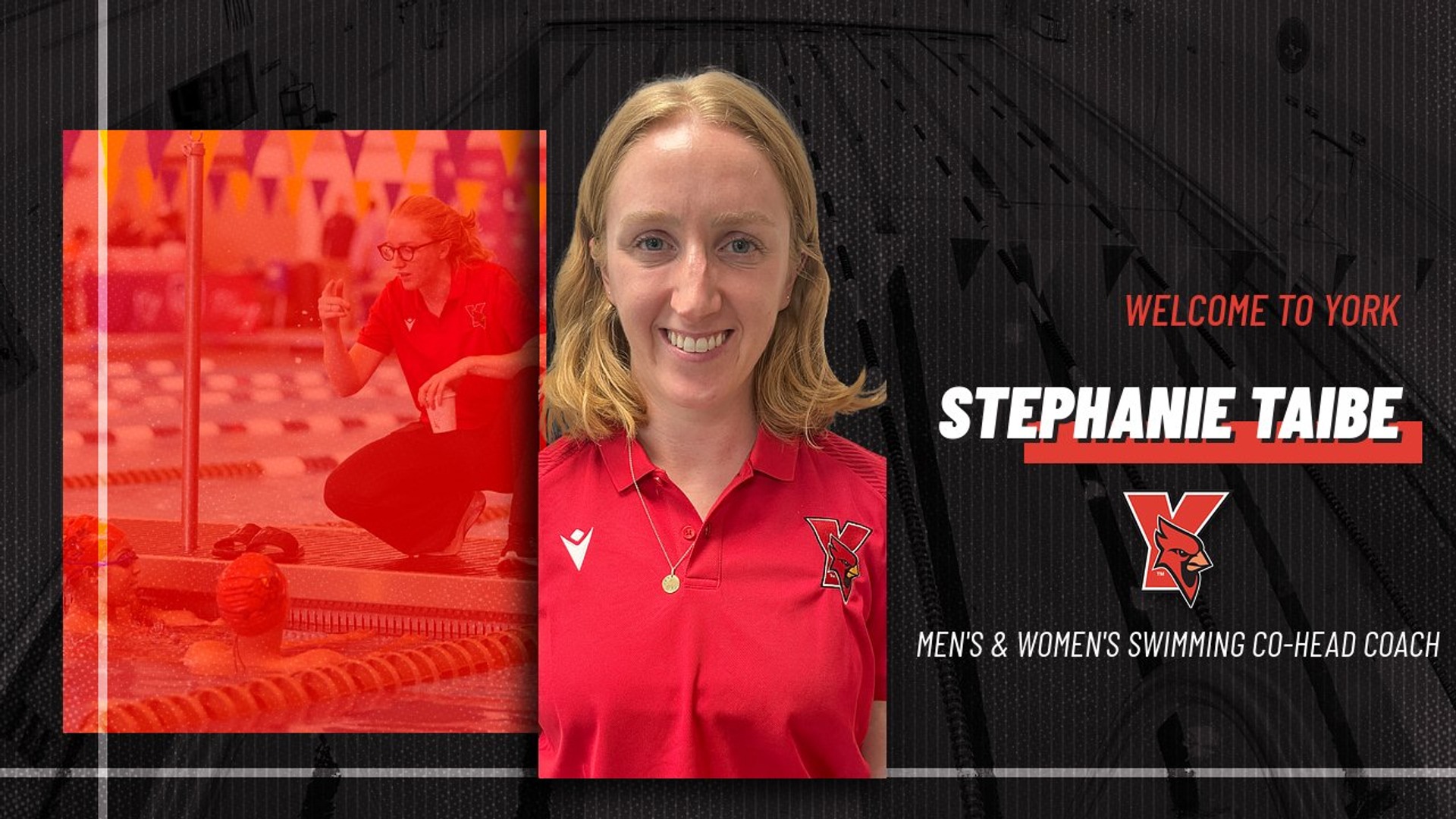 Taibe named co-head swimming coach - York College Athletics