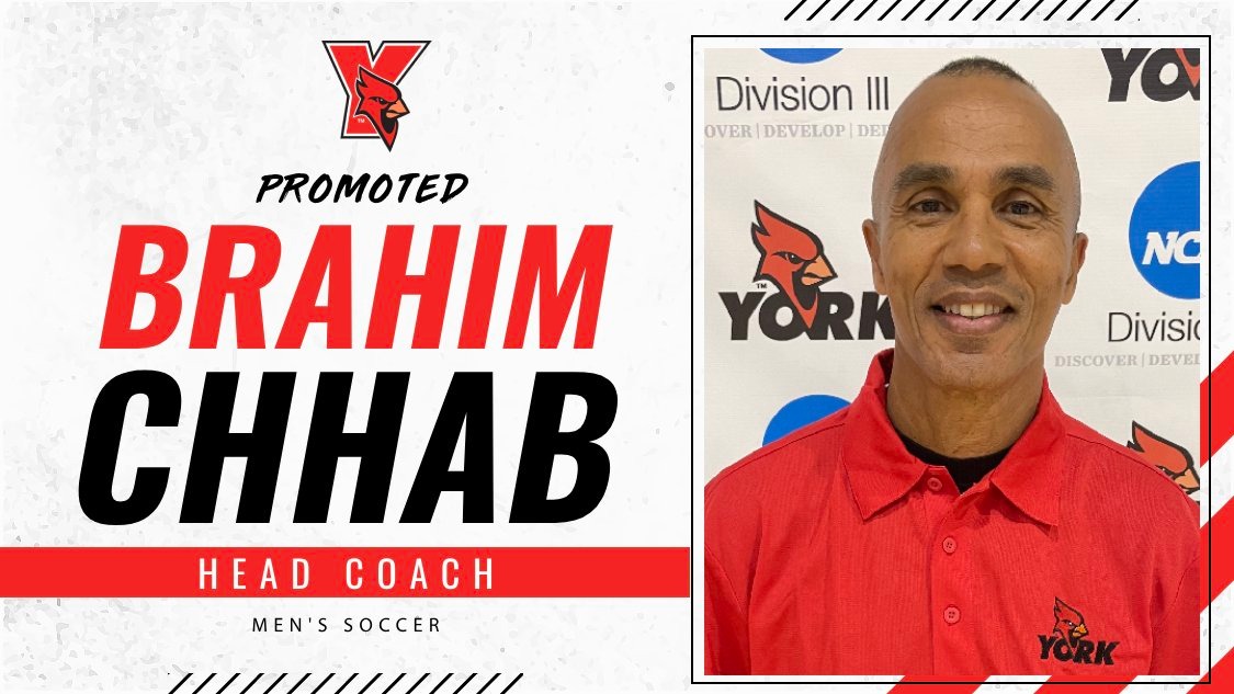 Brahim Chhab elevated to head men’s soccer coach - York College Athletics