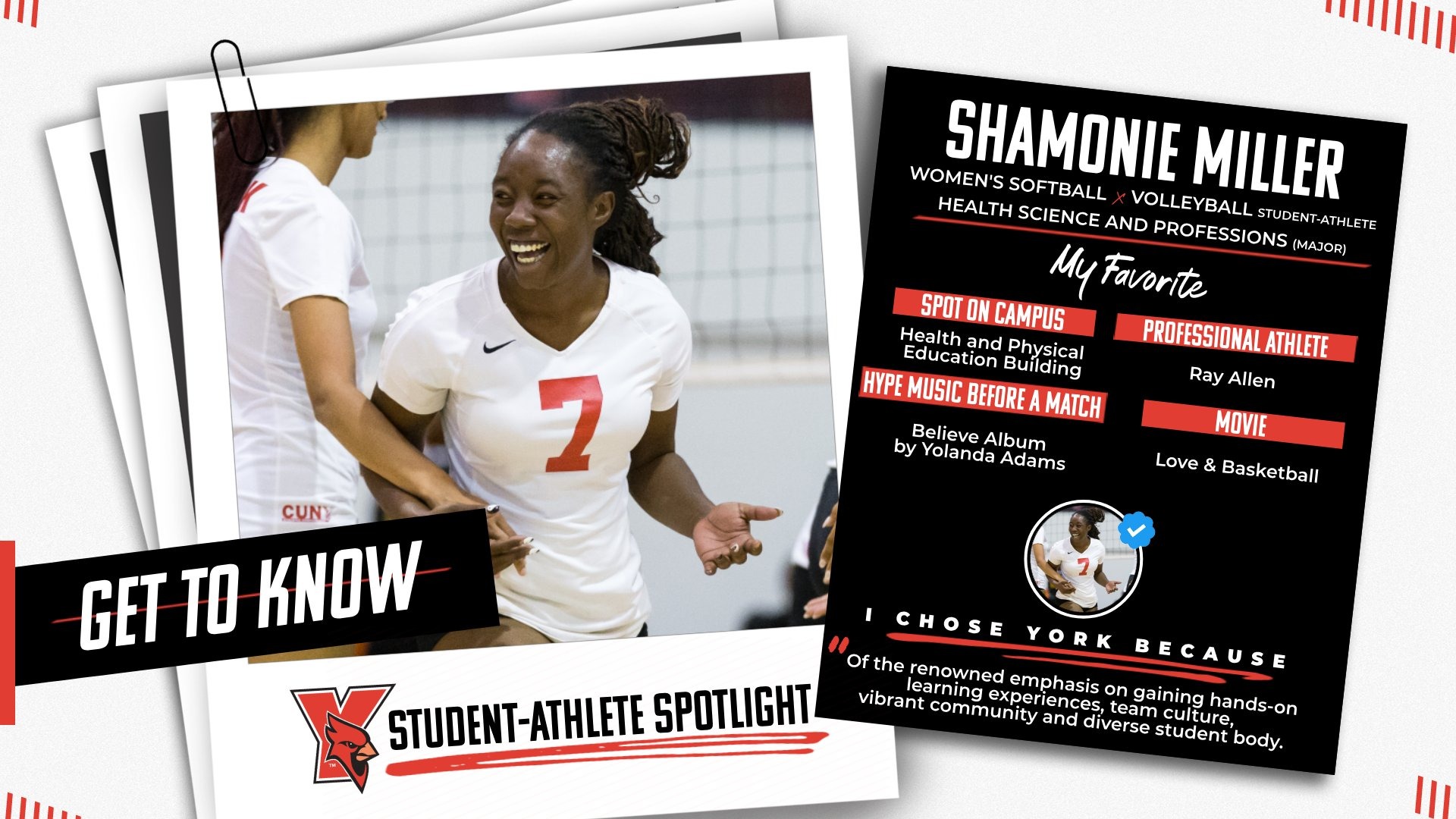 Student-Athlete Spotlight: Shamonie Miller - York College Athletics