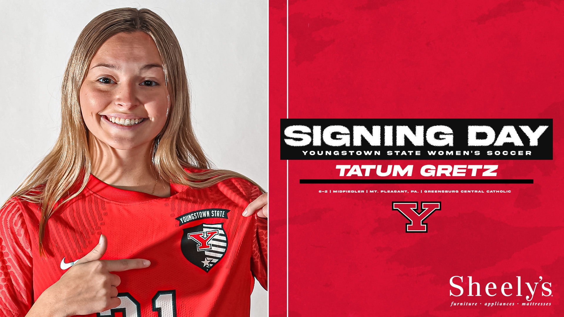Women’s Soccer Signs Villanova Transfer Tatum Gretz - Youngstown State ...