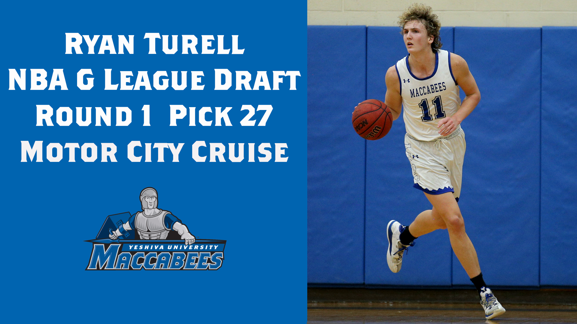 Turell Selected by Motor City Cruise in NBA G League Draft - Yeshiva ...